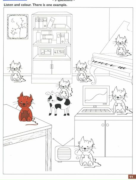 Listen and colour for Starters.. | One teacher, one pupil | ВКонтакте